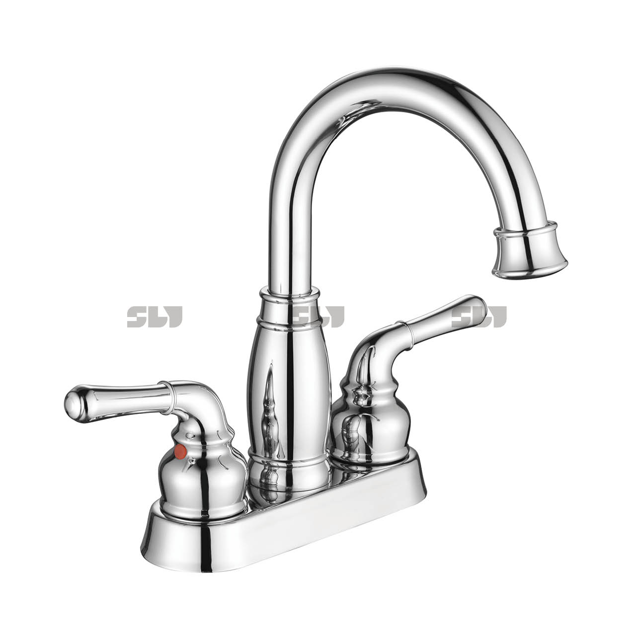 SLY Two Handle Centerset Wash Mixer Tap Bathroom Sink Lavatory Faucet ...